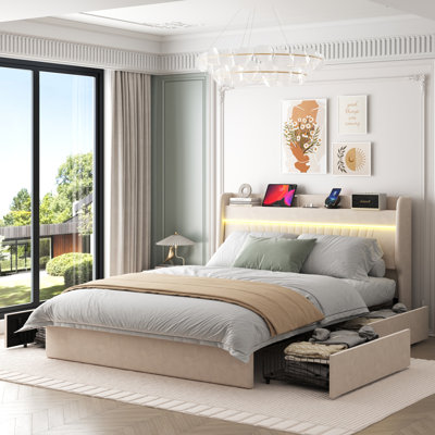 Briscoe upholstered bed store